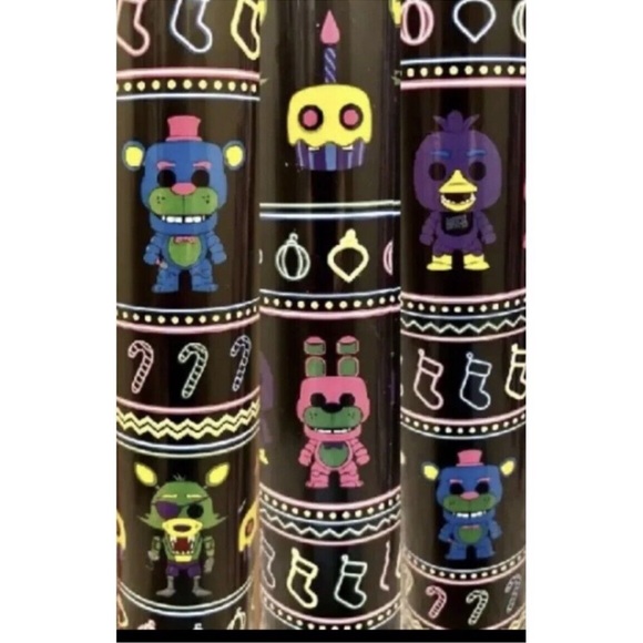 Funko | Party Supplies | 2 Rolls Of Five Nights At Freddys Fnaf Black ...